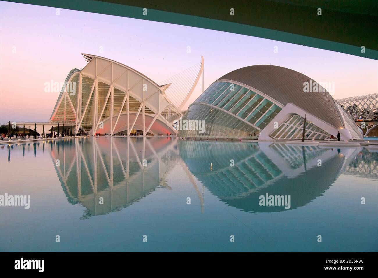 Spain, Valencia, City of Sciences and Arts by architect Santiago ...