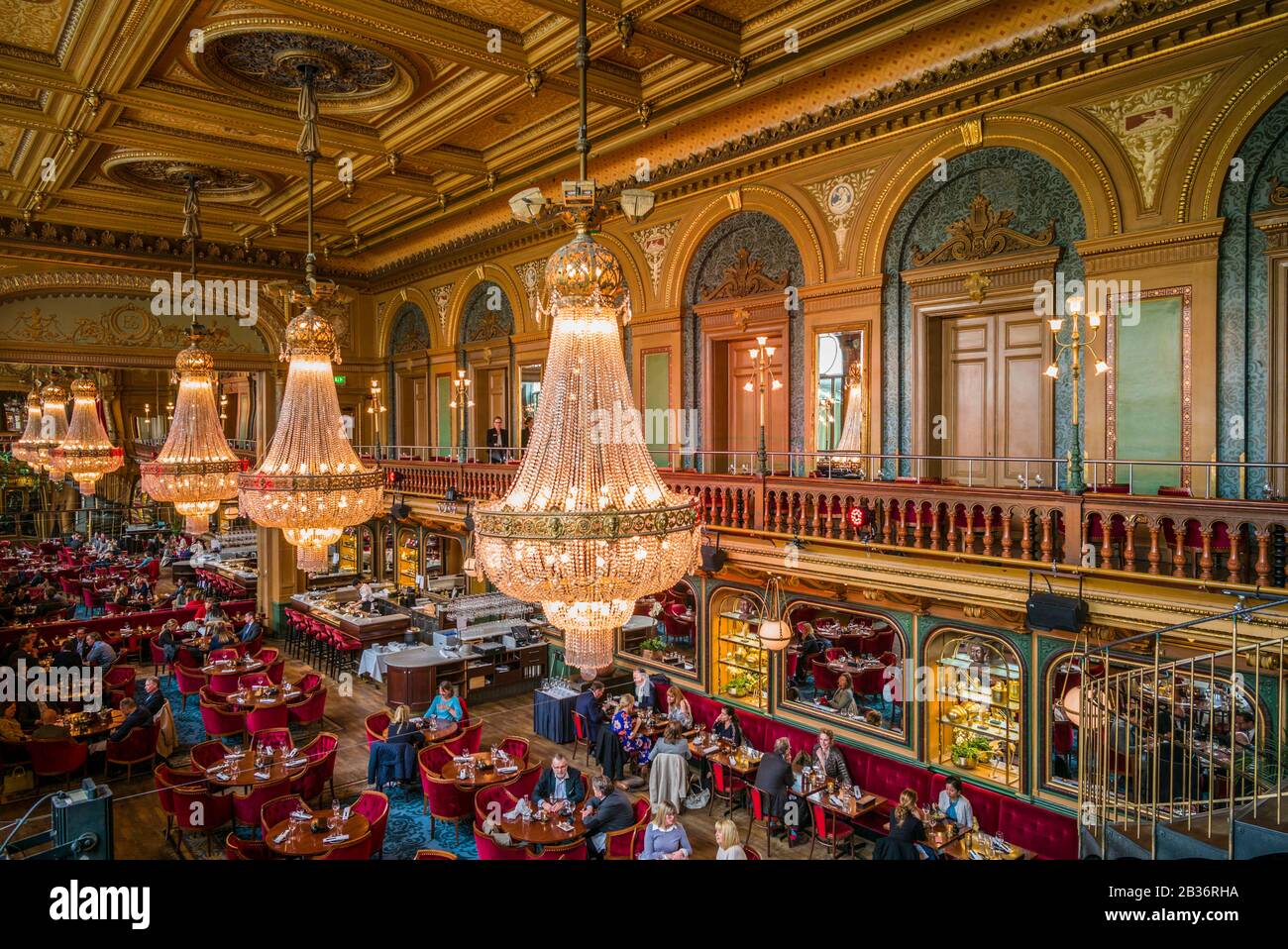 Sweden, Stockholm, Berns Hotel, dining room interior Stock Photo - Alamy