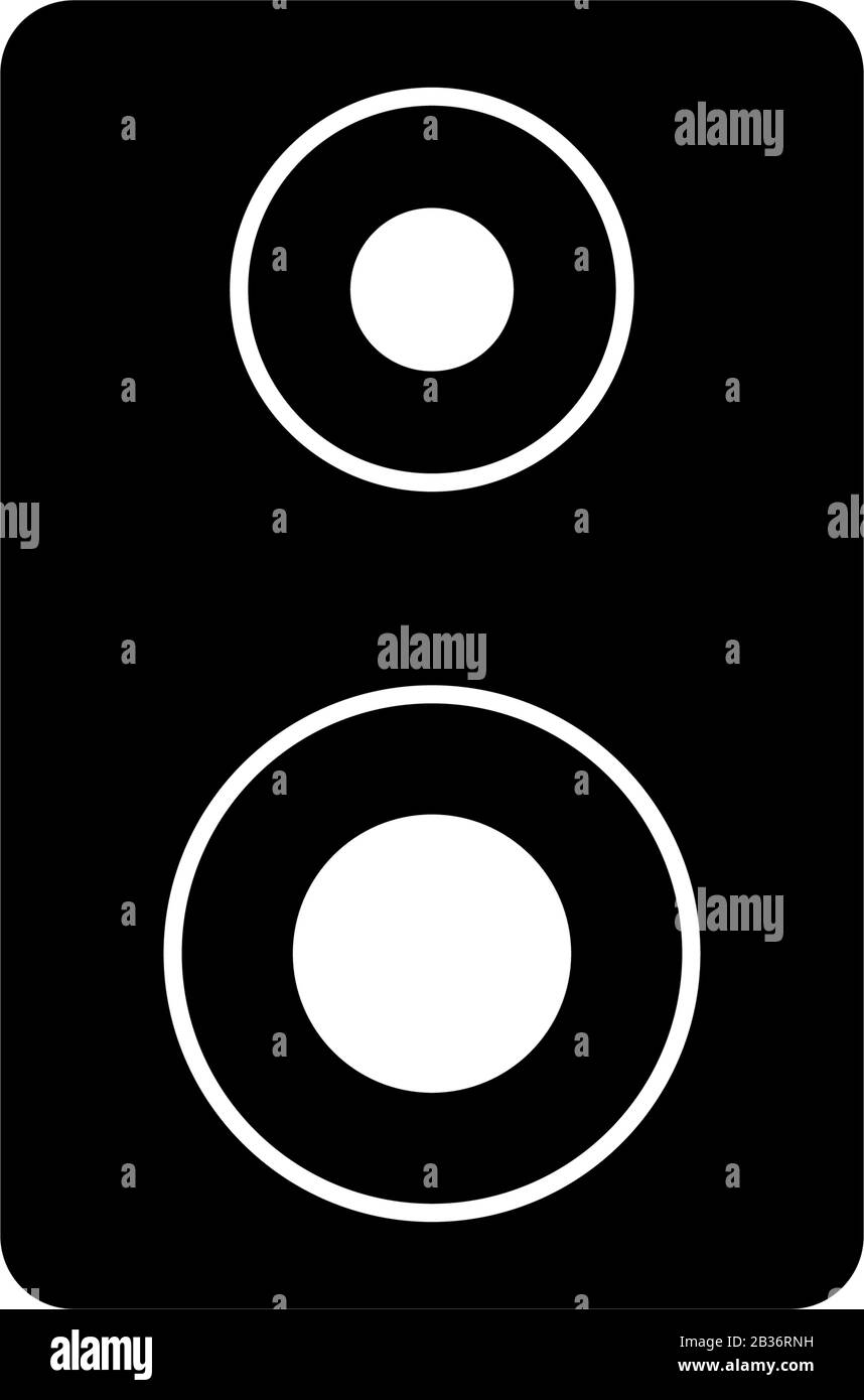 woofer icon illustrated in vector on white background Stock Vector ...