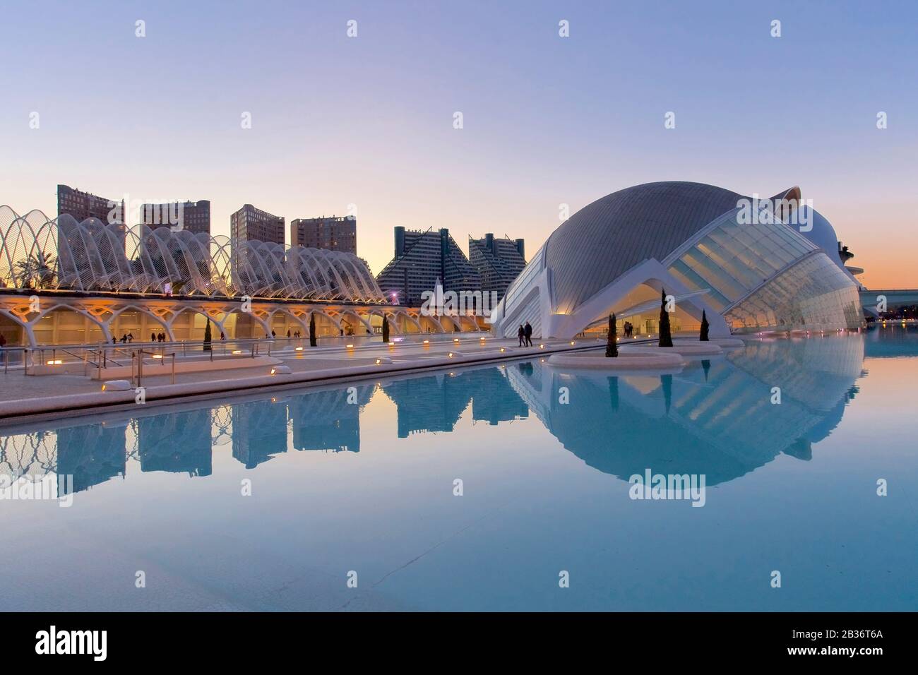 Spain, Valencia, City of Sciences and Arts by architect Santiago ...