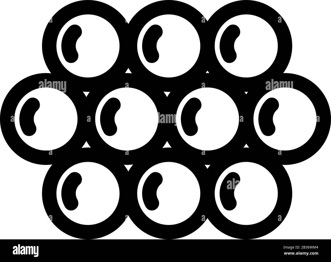 Caviar icon vector. Isolated contour symbol illustration Stock Vector ...