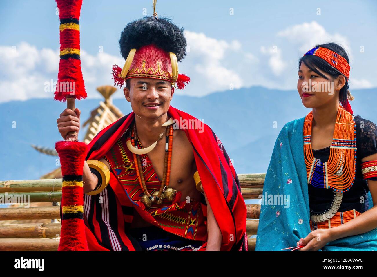 India, Nagaland, Kisima, naga Hornbill festival Stock Photo - Alamy