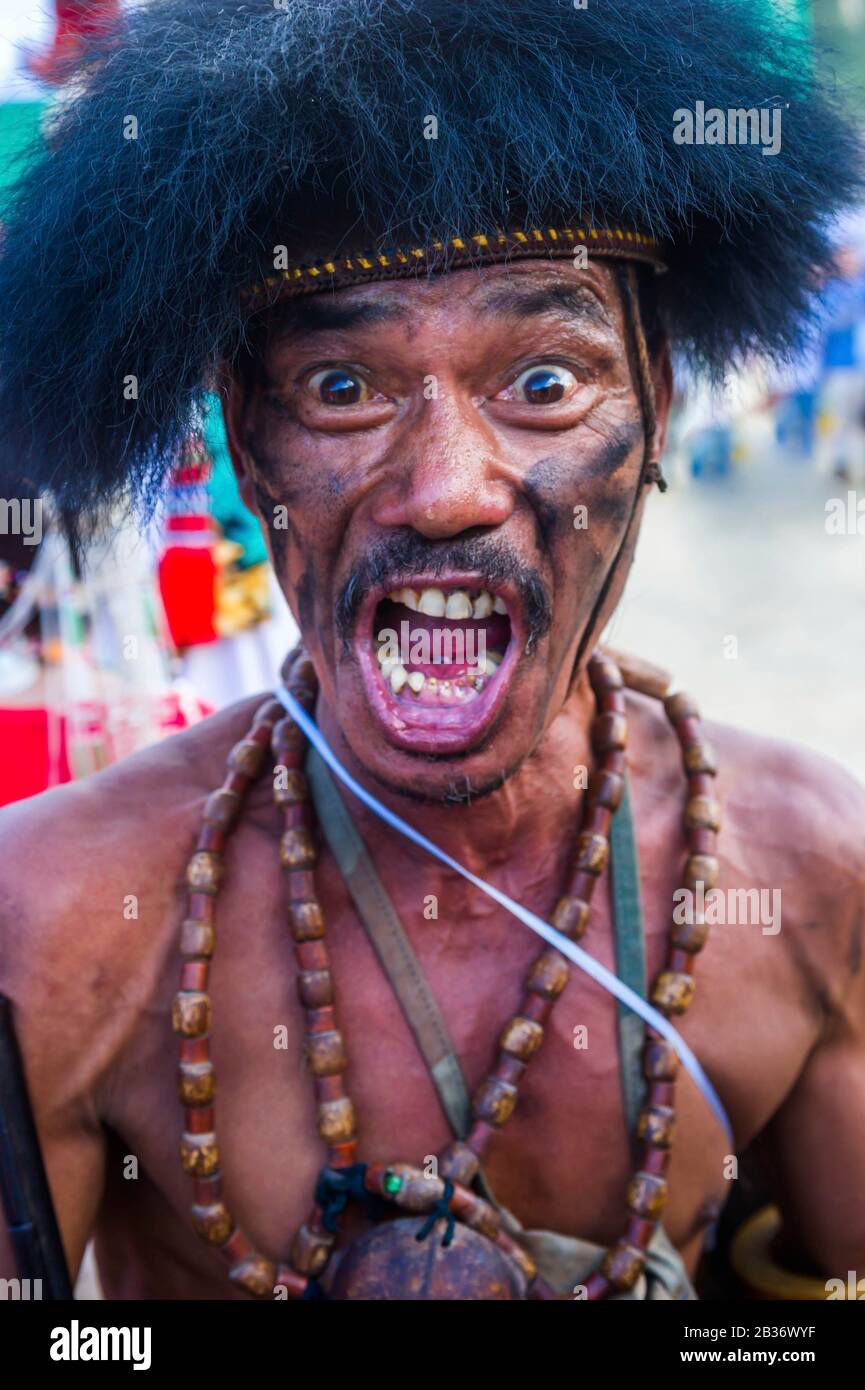 India, Arunachal Pradesh, Tirap district, Khonsa, Chalo Loku festival ...