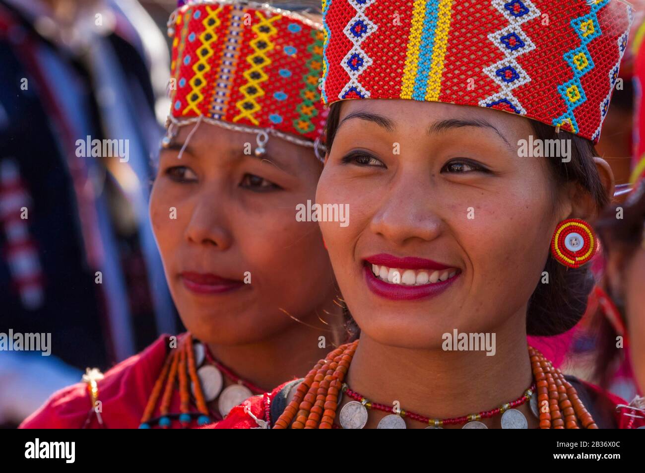 India, Arunachal Pradesh, Tirap district, Khonsa, Chalo Loku festival ...