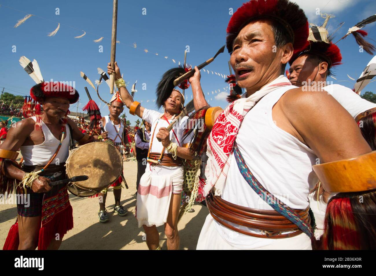 India, Arunachal Pradesh, Tirap district, Khonsa, Chalo Loku festival ...