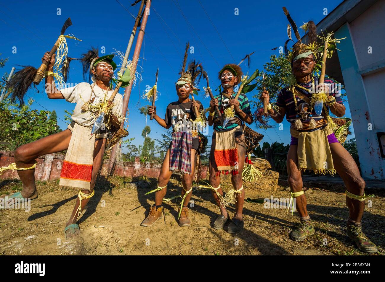 India, Arunachal Pradesh, Tirap district, Khonsa, Chalo Loku festival ...