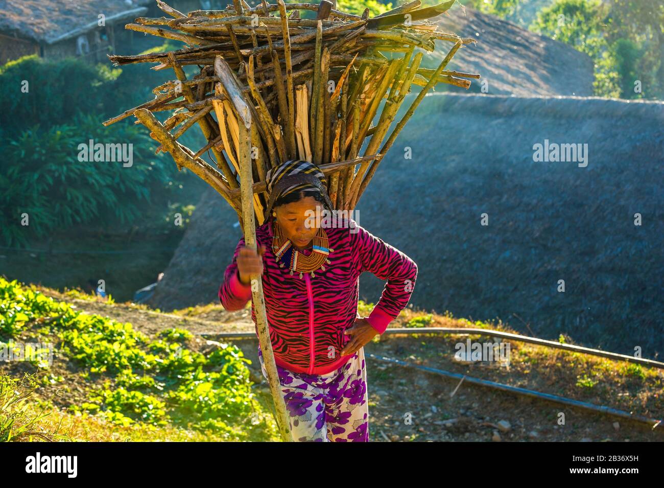 India, Nagaland, Longwa, Konyak tribe Stock Photo - Alamy