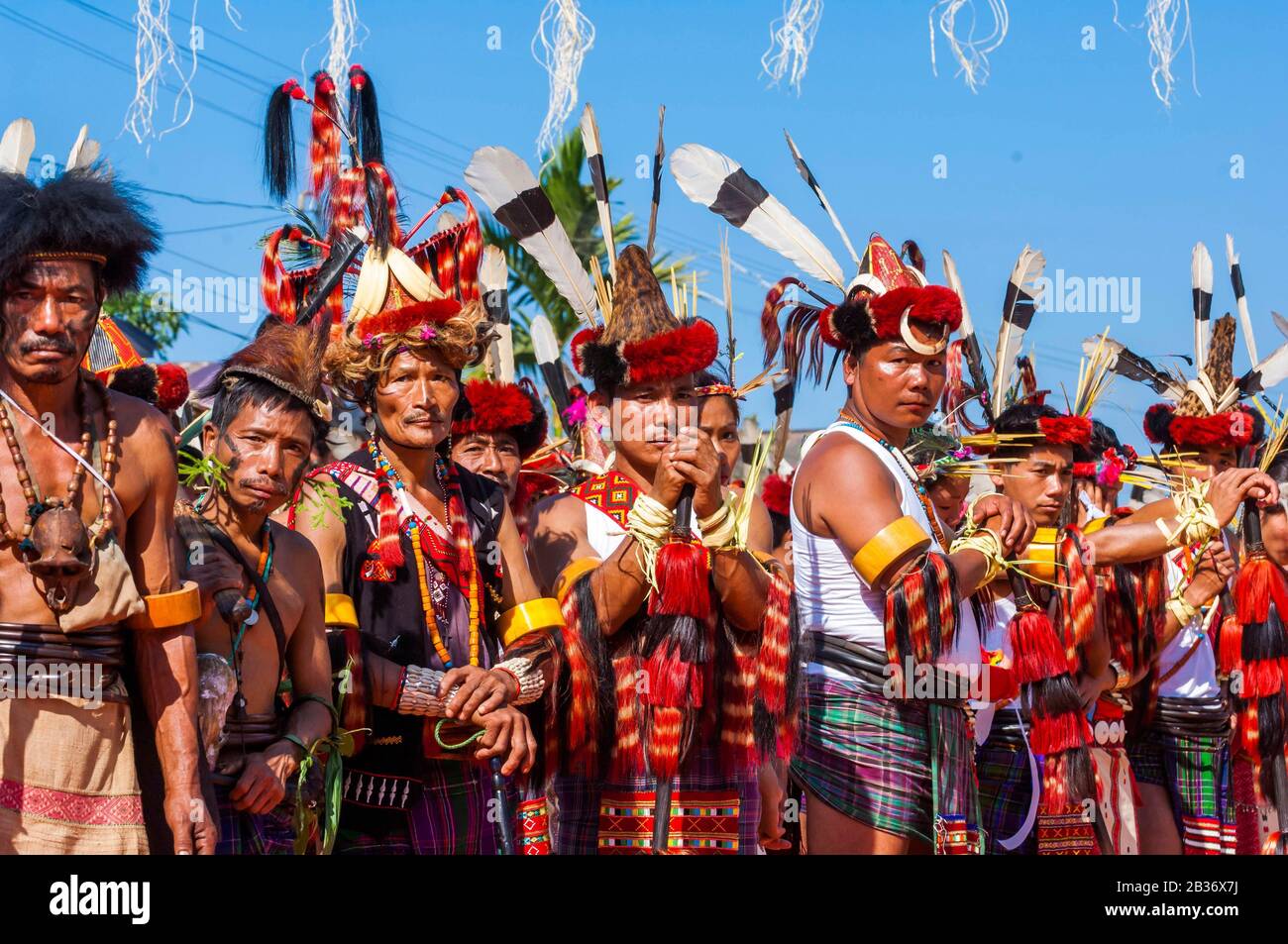 India, Arunachal Pradesh, Tirap district, Khonsa, Chalo Loku festival ...