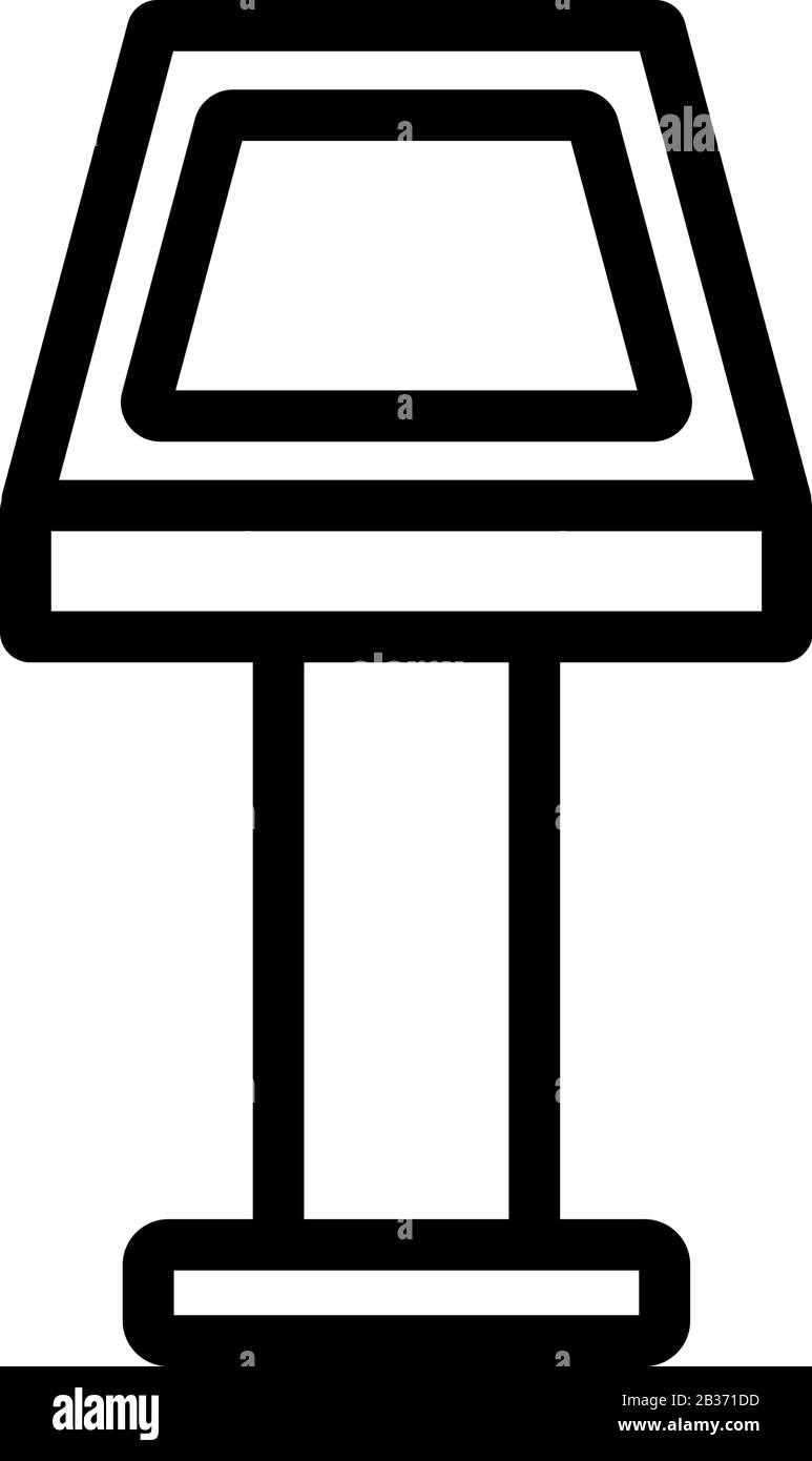 exhibition, exhibition icon vector. Isolated contour symbol ...