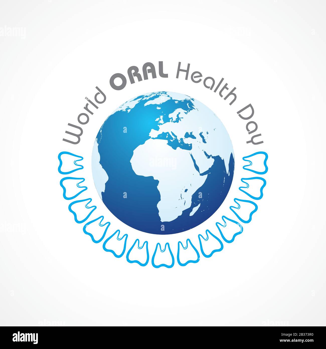 World Oral Health Day Design 20 March Vector Illustration Stock