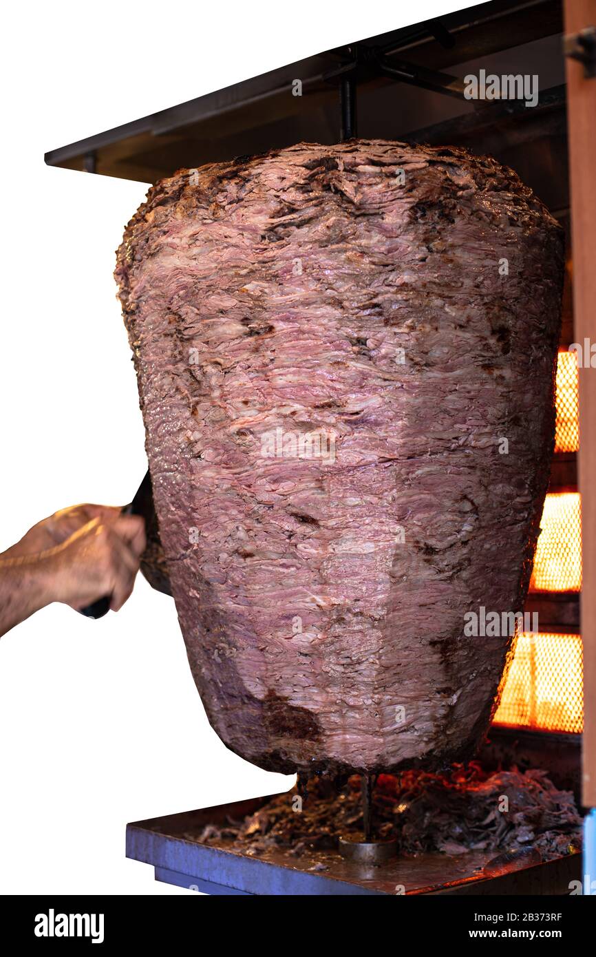 Traditional turkish food, doner kebap in Istanbul, Turkey Stock Photo ...