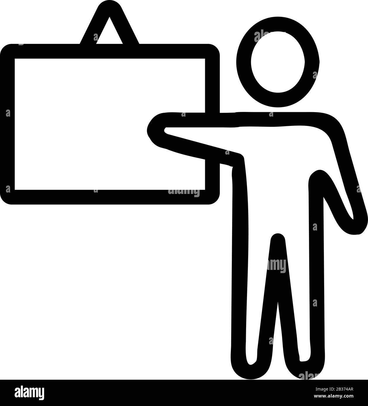 Guide icon vector. Isolated contour symbol illustration Stock Vector ...