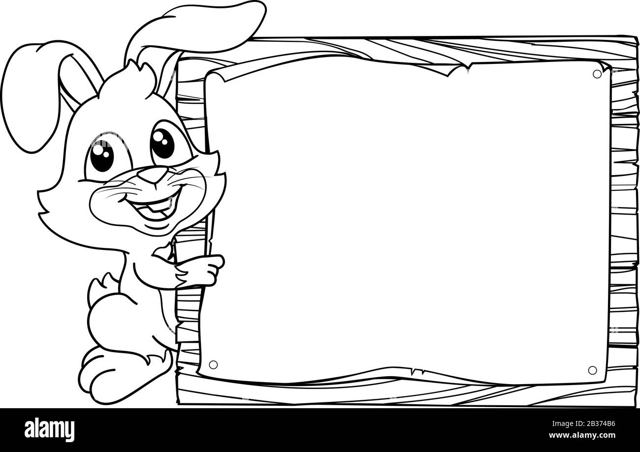 Cartoon character book sign Cut Out Stock Images & Pictures - Alamy