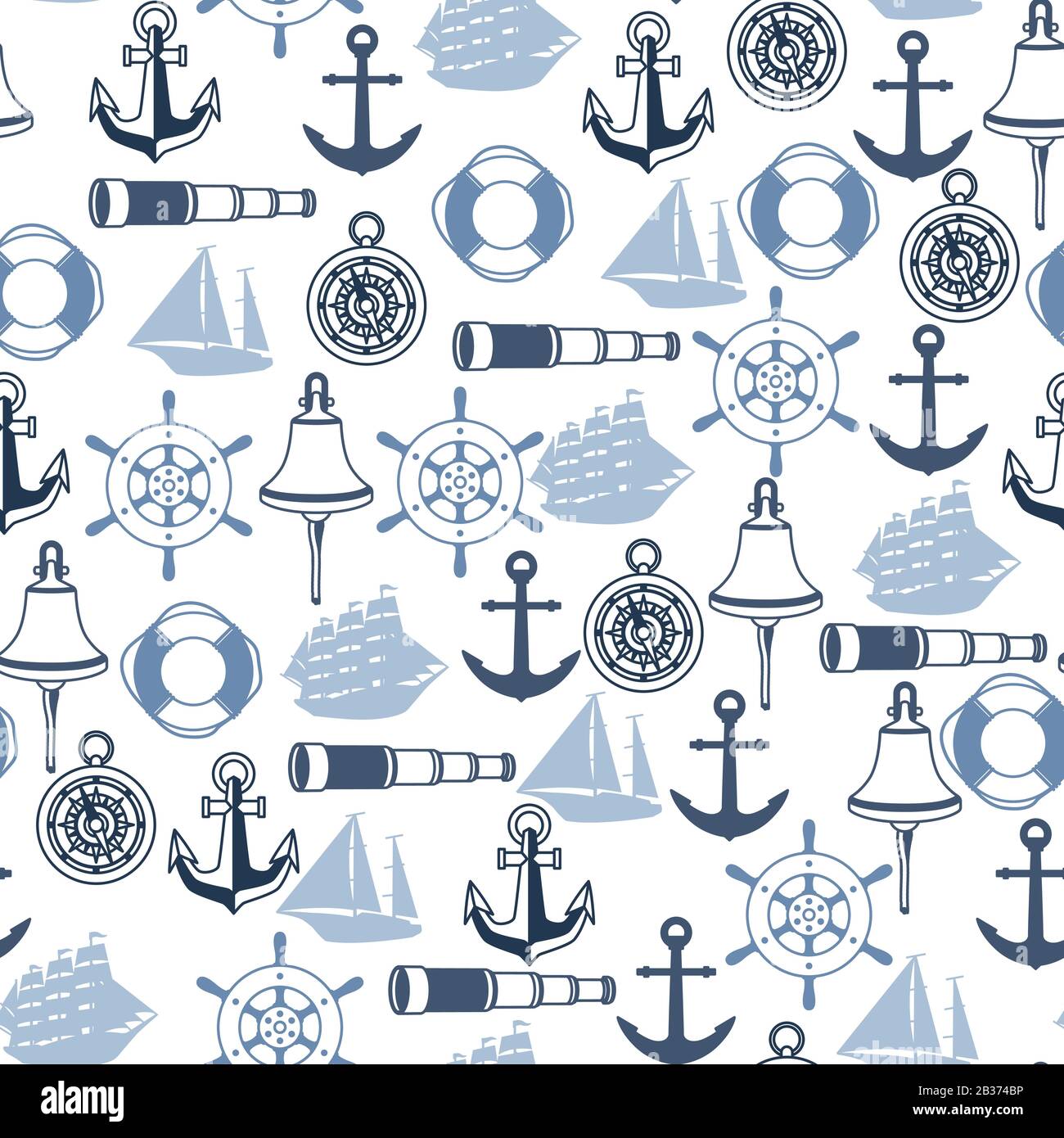Seamless pattern with symbols and items Stock Vector Image & Art - Alamy