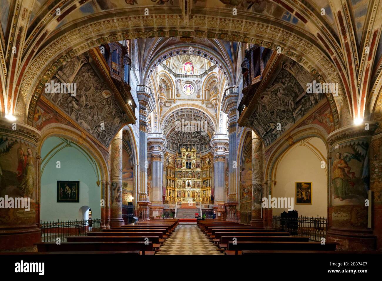 Spain, Andalusia, Granada, San Geronimo monastery, the church ...