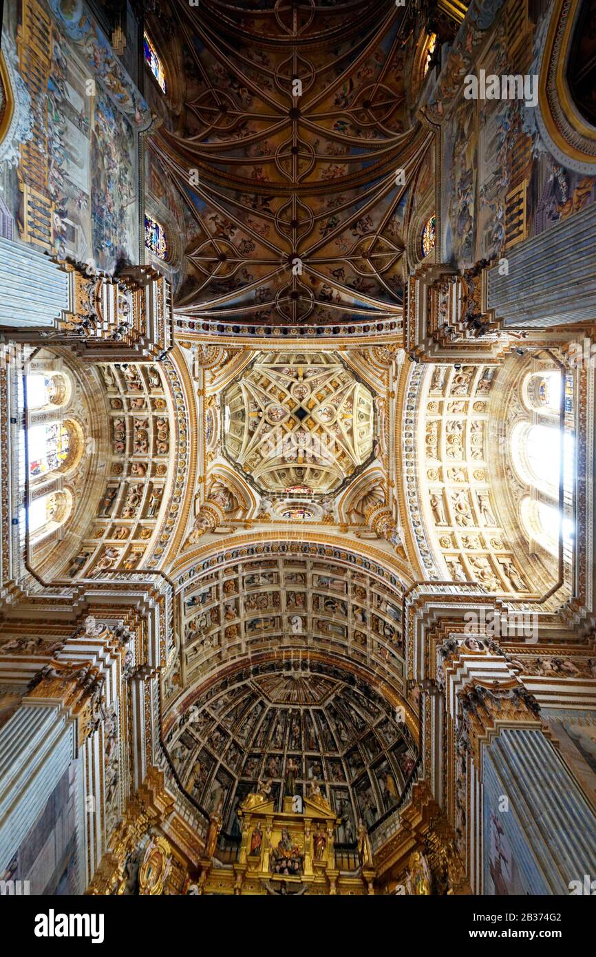 Spain, Andalusia, Granada, San Geronimo monastery, the church ...