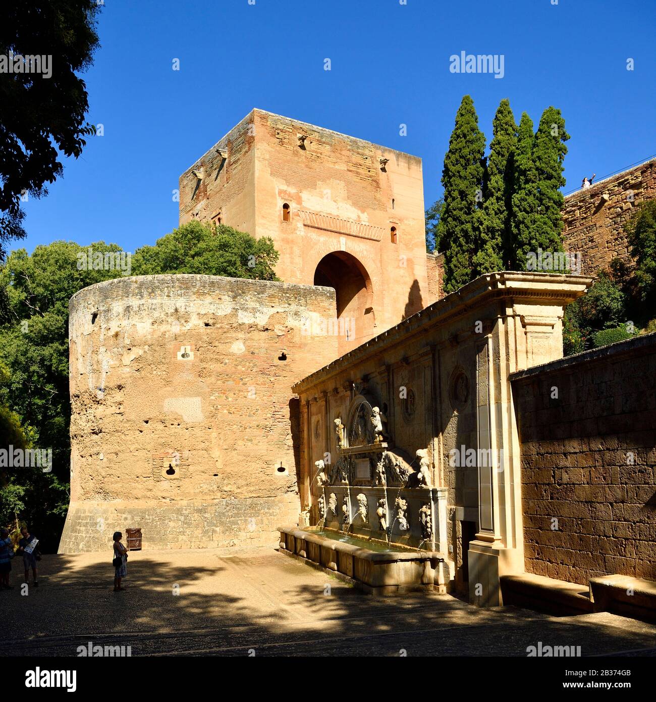 Spain, Andalusia, Granada, the Alhambra Palace, listed as World ...