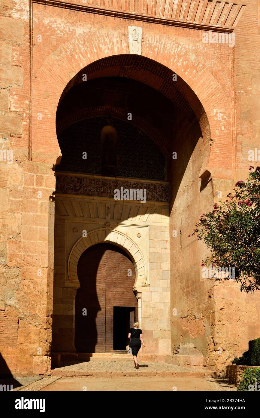 Spain, Andalusia, Granada, the Alhambra Palace, listed as World ...