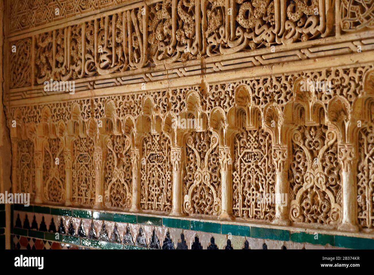 Spain, Andalusia, Granada, the Alhambra Palace, listed as World ...