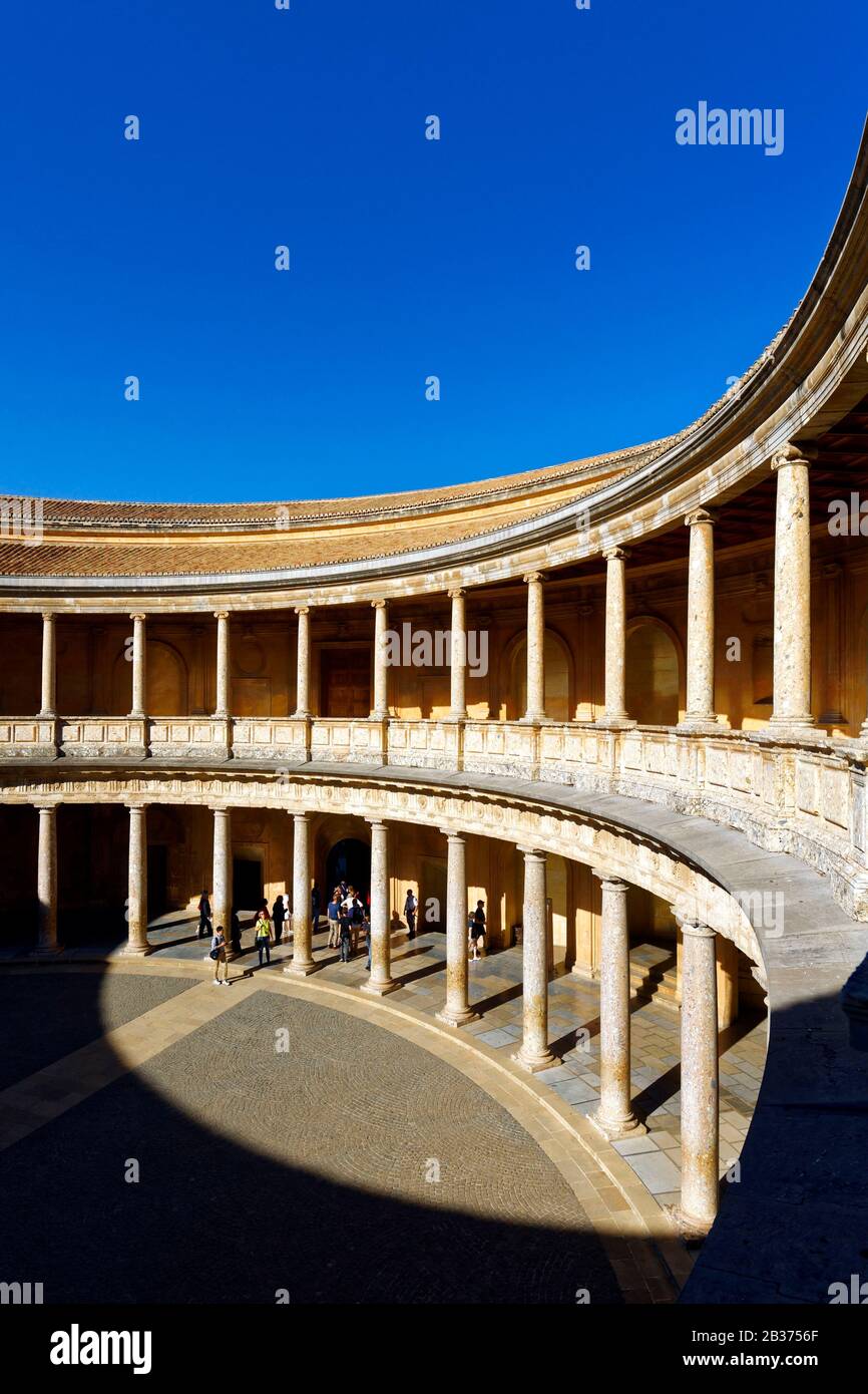 Spain, Andalusia, Granada, the Alhambra Palace, listed as World ...