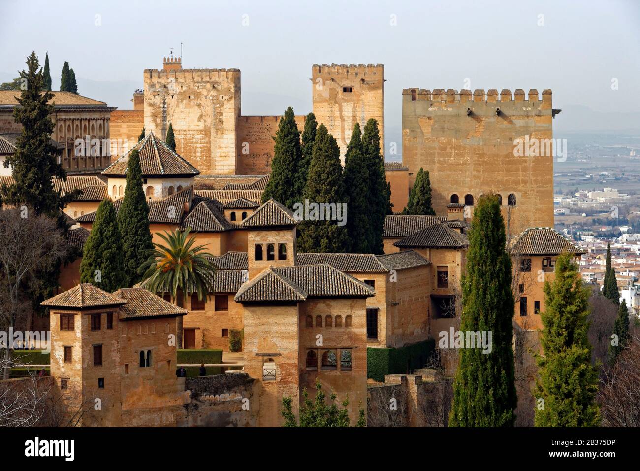 Spain, Andalusia, Granada, the Alhambra Palace, listed as World ...