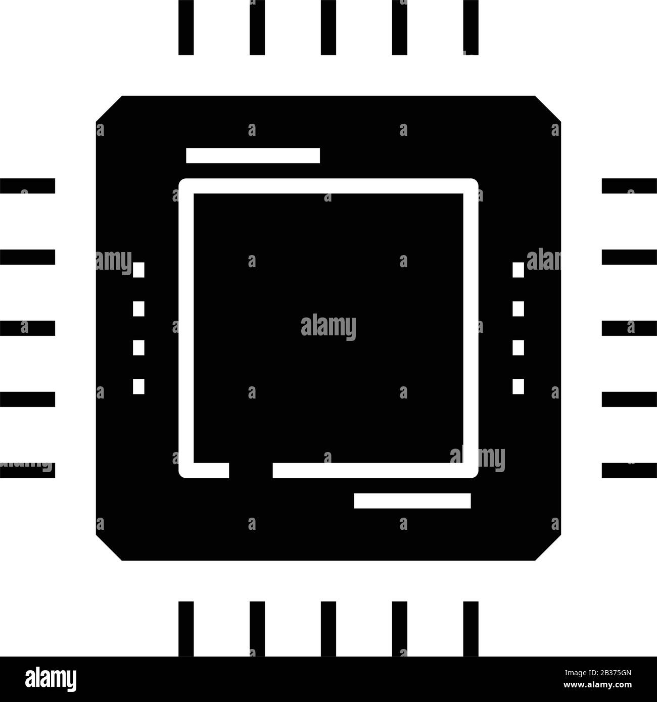 Central processing unit image Stock Vector Images - Alamy