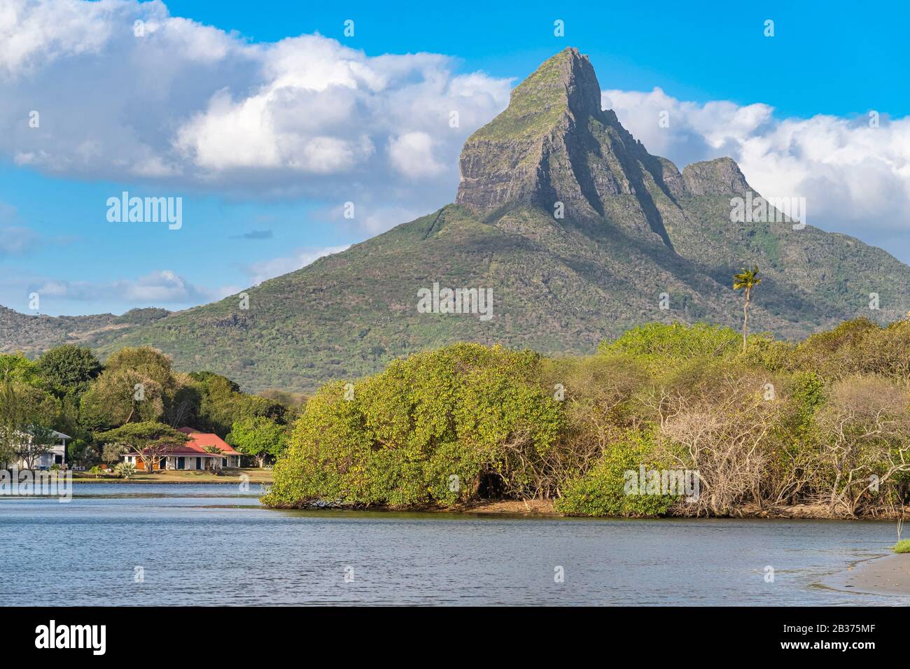 Mauritius, Riviere Noire district, Tamarin, Tamarin bay and Rempart ...