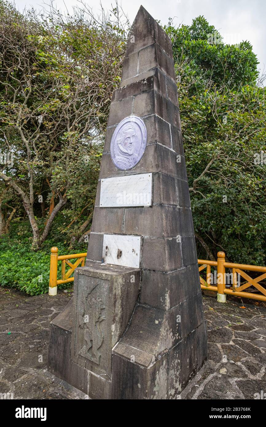 Mauritius, Grand Port district, monument marking the first landing of ...