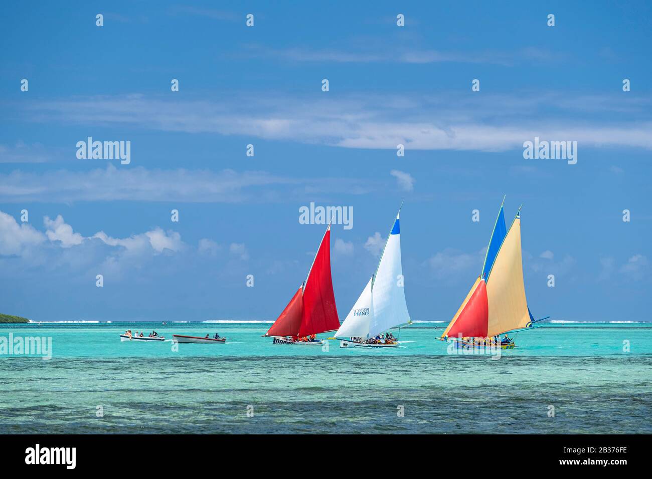 Mauritius, Grand Port district, Mahebourg, regatta of Mauritian ...