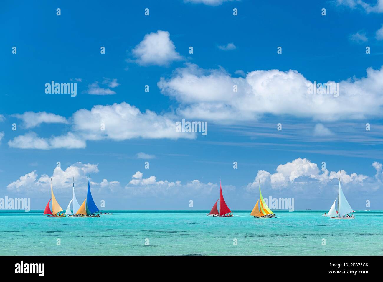 Mauritius, Grand Port district, Mahebourg, regatta of Mauritian ...