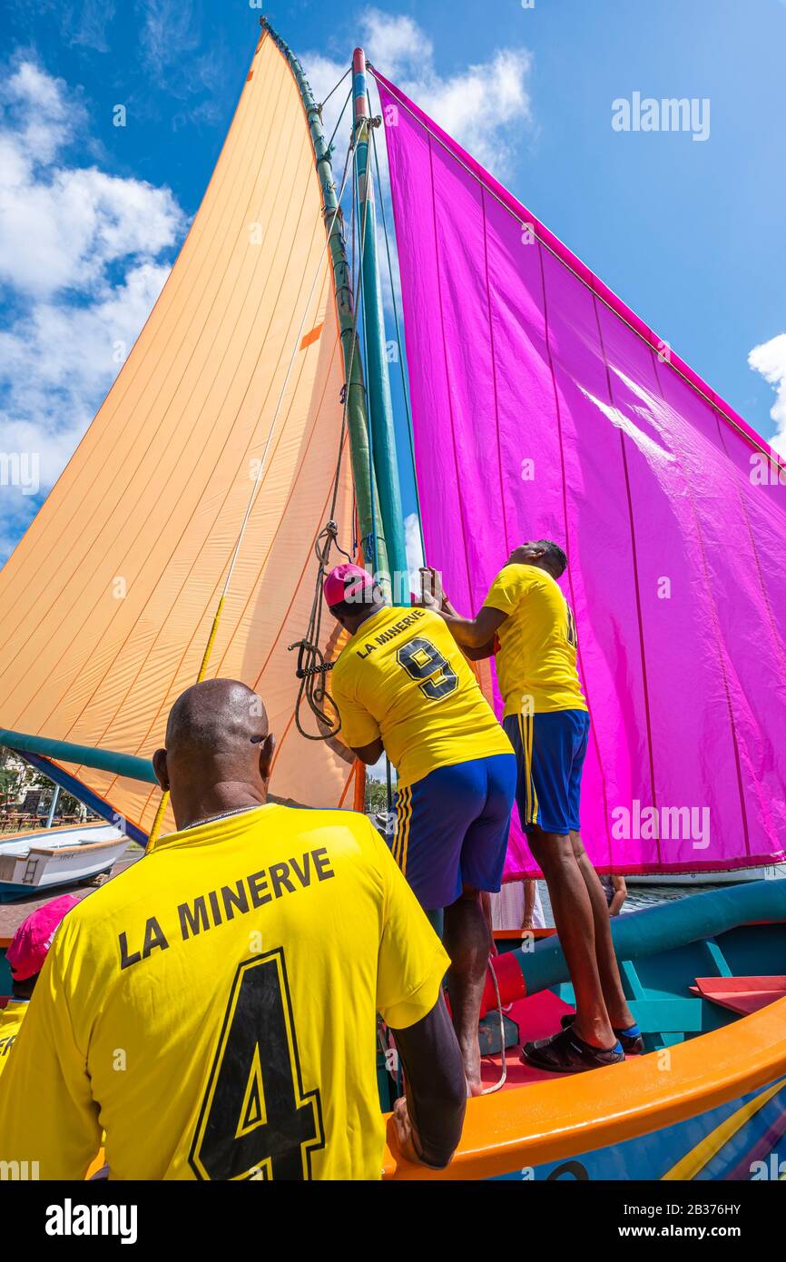 Mauritius, Grand Port district, Mahebourg, regatta of Mauritian ...