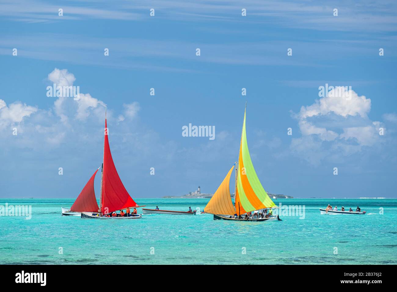 Mauritius, Grand Port district, Mahebourg, regatta of Mauritian ...