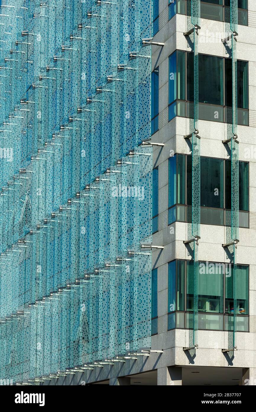 France, Paris, office buildings facades in Avenue de France Stock Photo ...