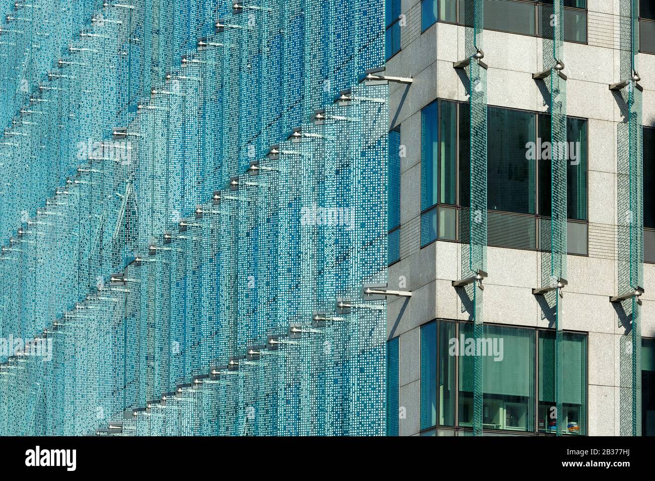 France, Paris, office buildings facades in Avenue de France Stock Photo ...
