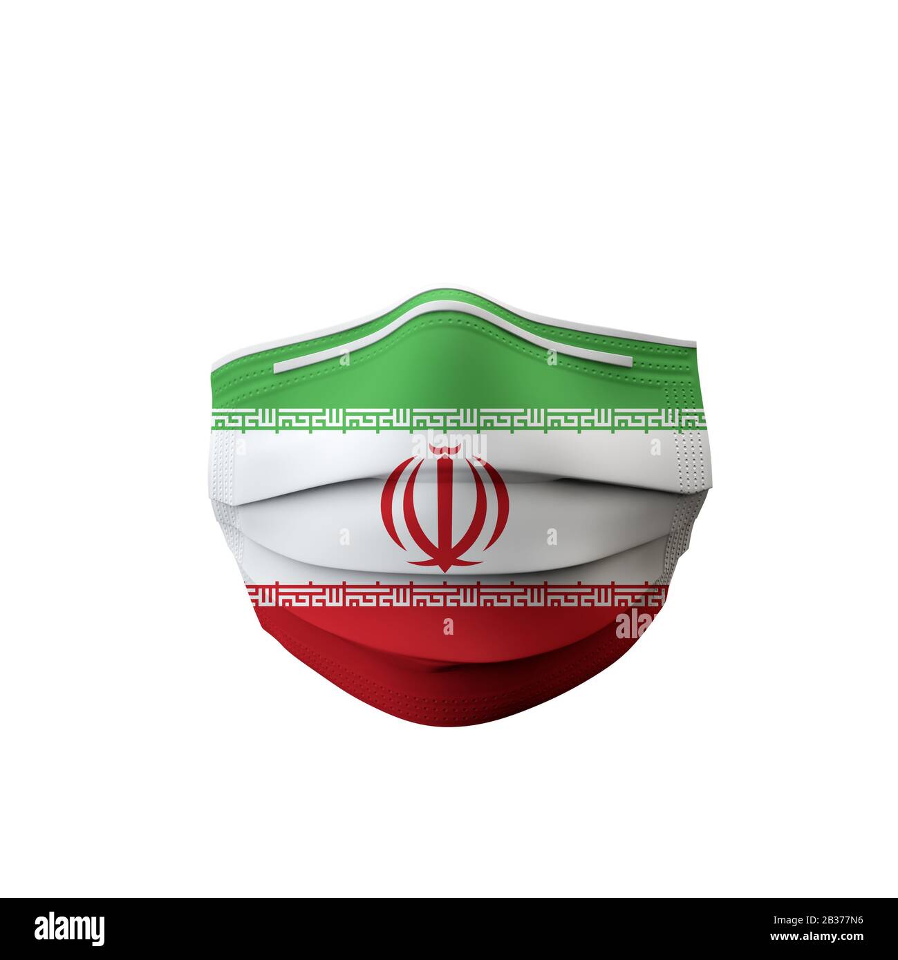 Face mask iranian flag hi-res stock photography and images - Alamy
