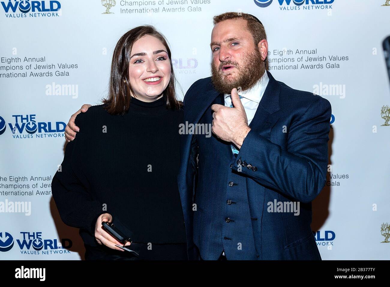 New York, NY, USA. 3rd Mar, 2020. Rochel Leah Baba Boteach, Rabbi Shmuley Boteach at the Eighth ...