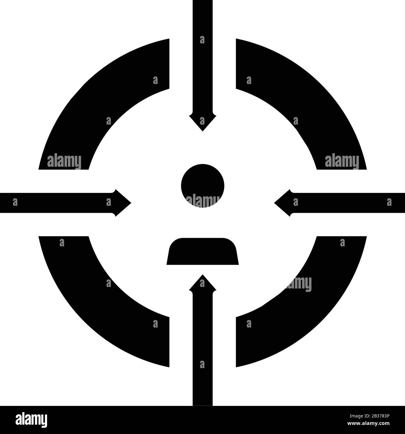 Tasks black icon, concept illustration, vector flat symbol, glyph sign ...