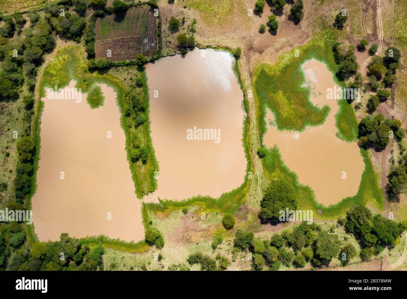 Lake africa town aerial hi-res stock photography and images - Alamy