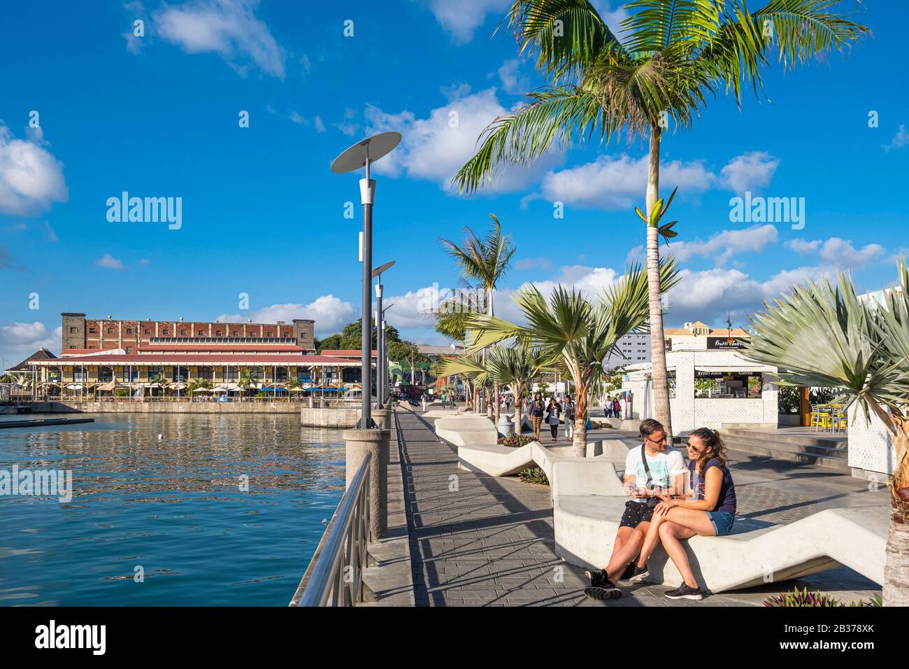 Mauritius, Port-Louis district, Port-Louis Waterfront, Esplanade Stock ...