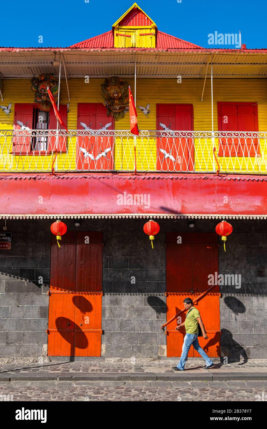 Mauritius, Port-Louis district, Port-Louis, Chinatown Stock Photo - Alamy