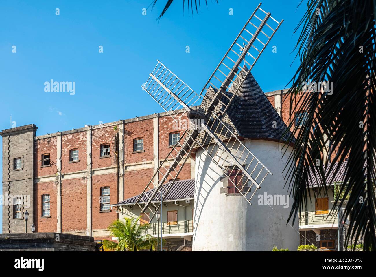 Mauritius, Port-Louis district, Port-Louis, windmill built in 1736 ...