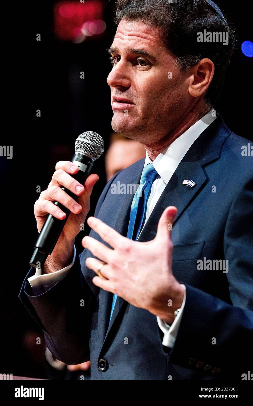 New York, NY, USA. 3rd Mar, 2020. Ron Dermer at the Eighth Annual ...