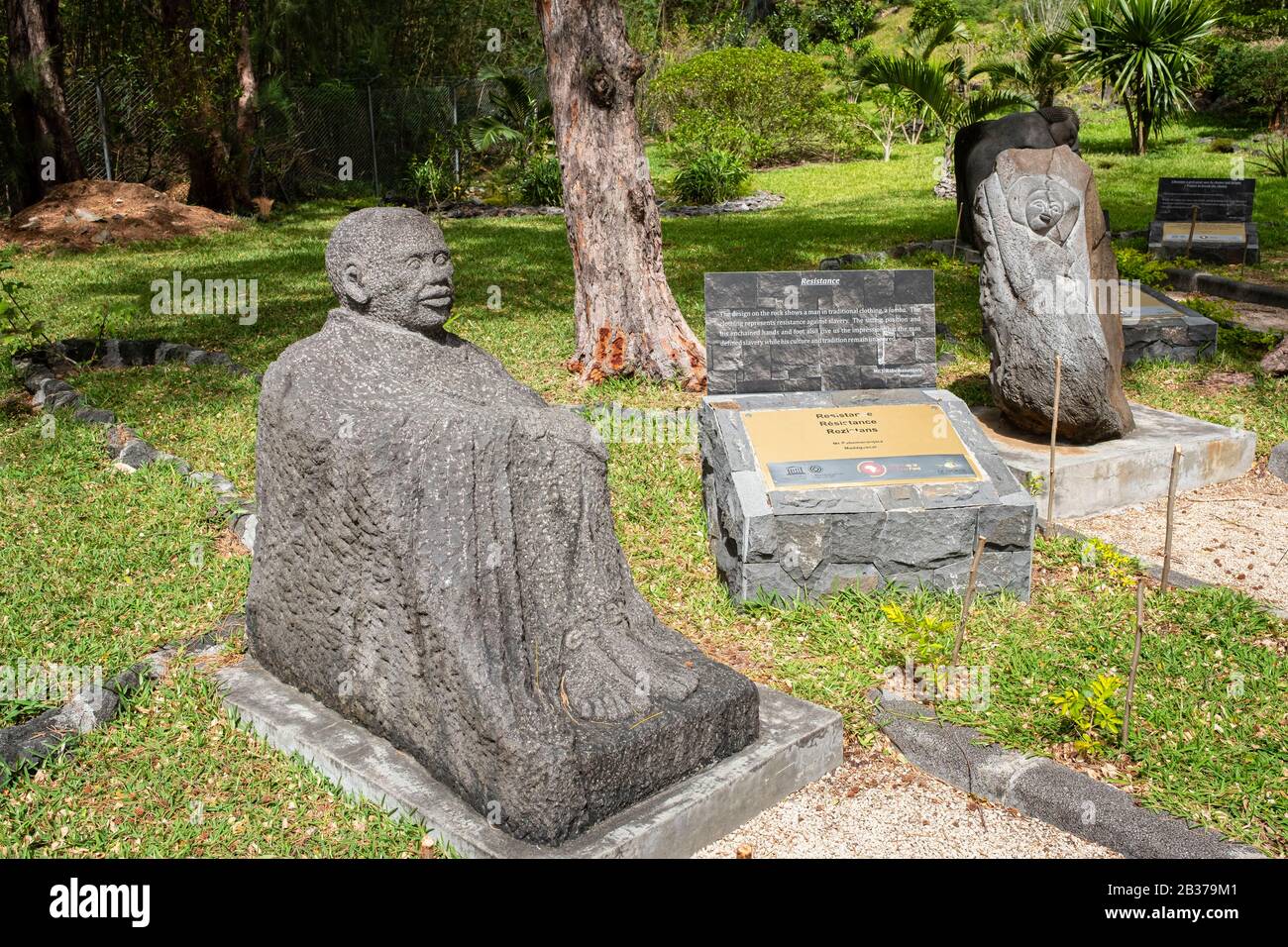 Mauritius, Riviere Noire district, international monument of the Slave ...