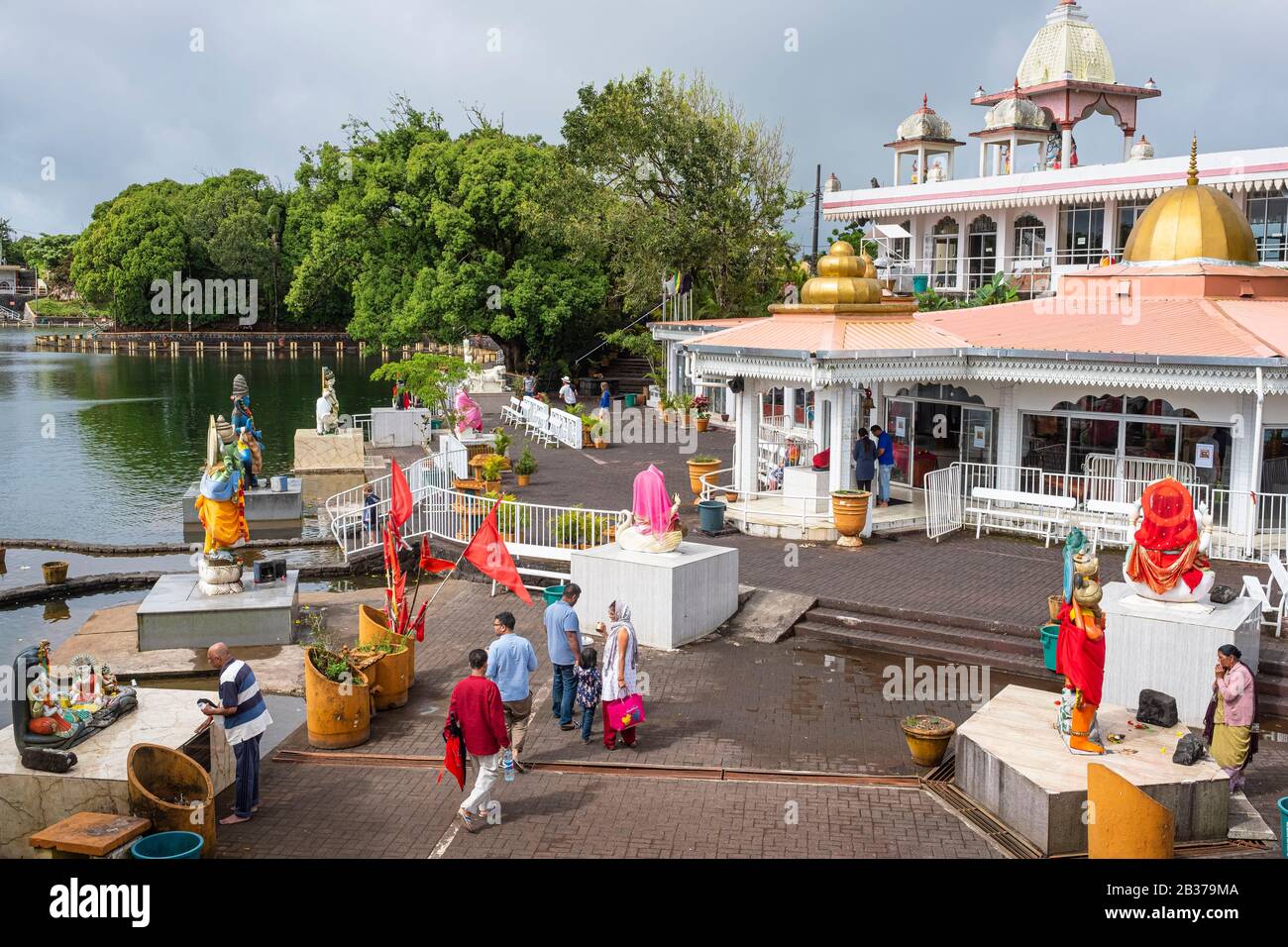 Mauritius, Savanne district, Grand Bassin (or Ganga Talao), the most ...