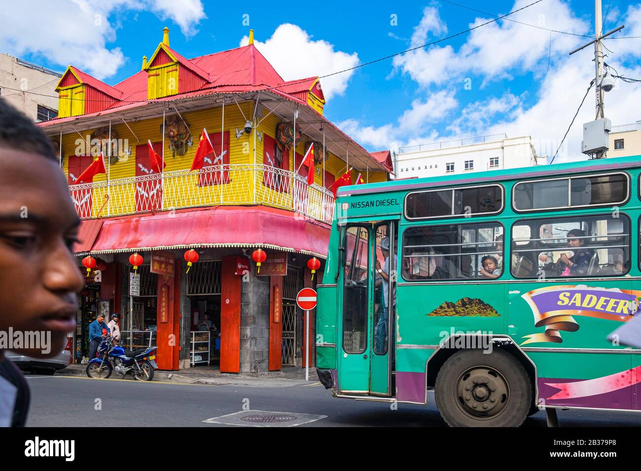 Mauritius, Port-Louis district, Port-Louis, Chinatown Stock Photo - Alamy