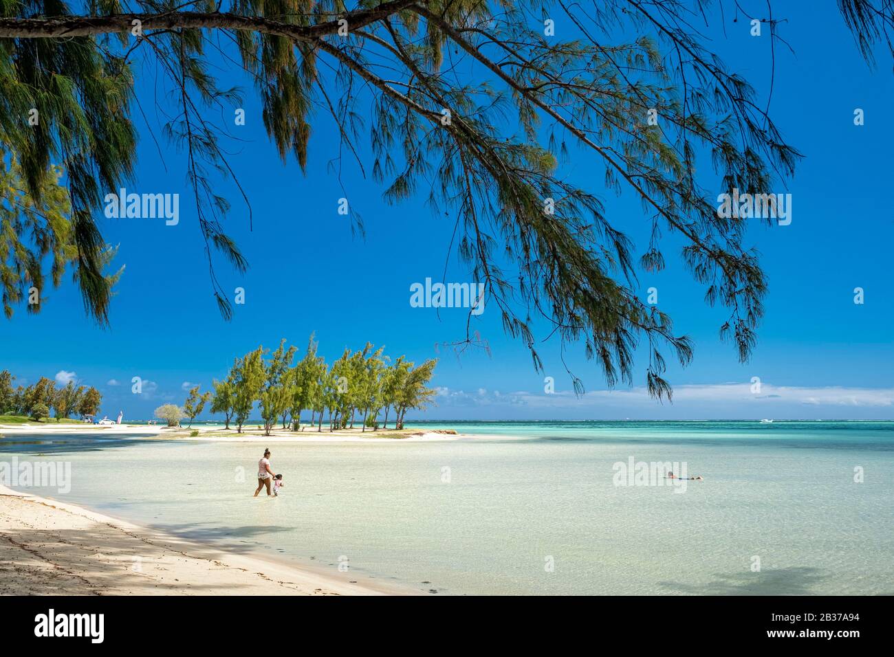 Mauritius, Riviere Noire district, Prairie beach Stock Photo - Alamy