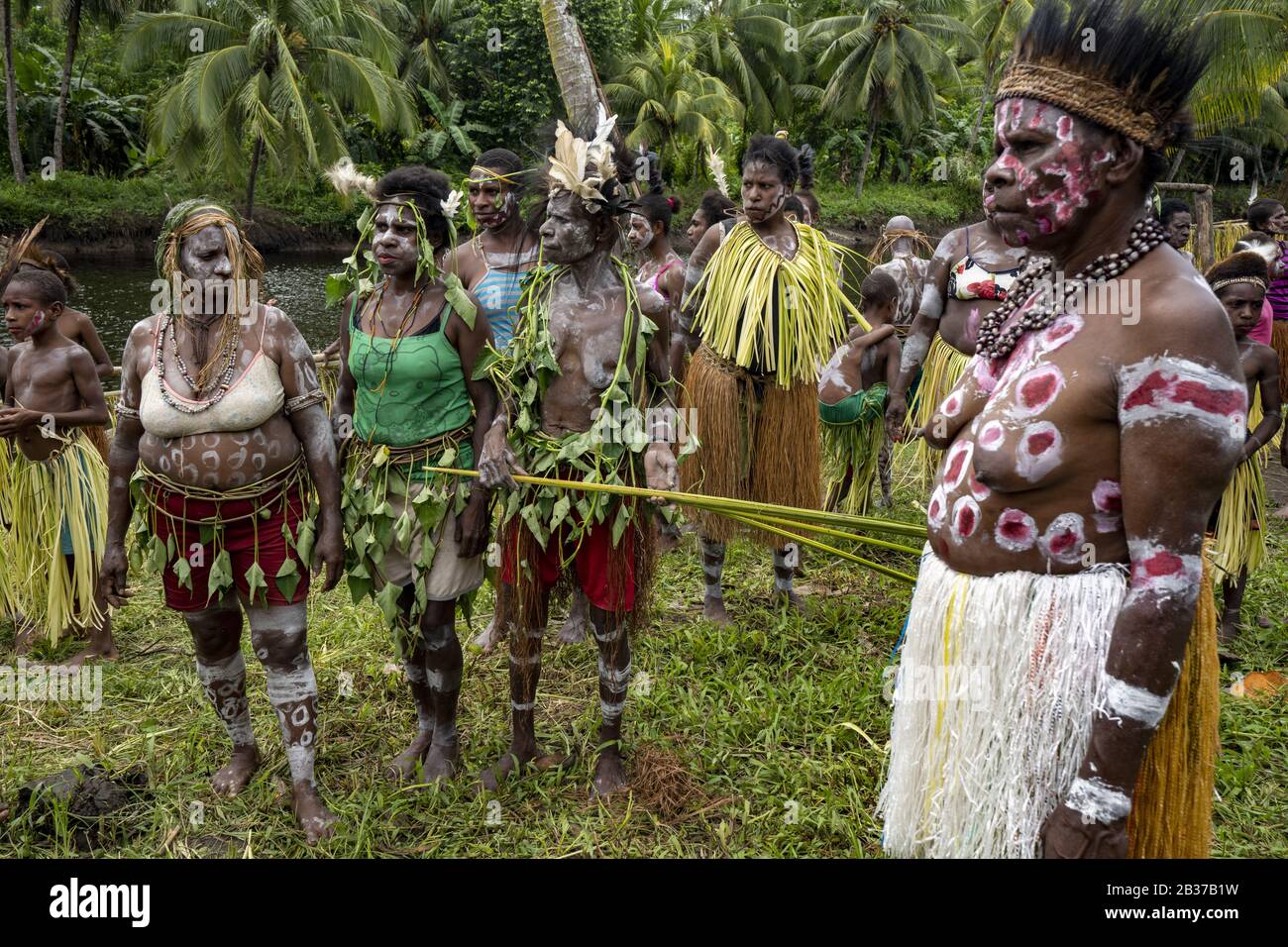 Indonesia, Papua, Asmat district, Per village, pole ceremony Stock ...