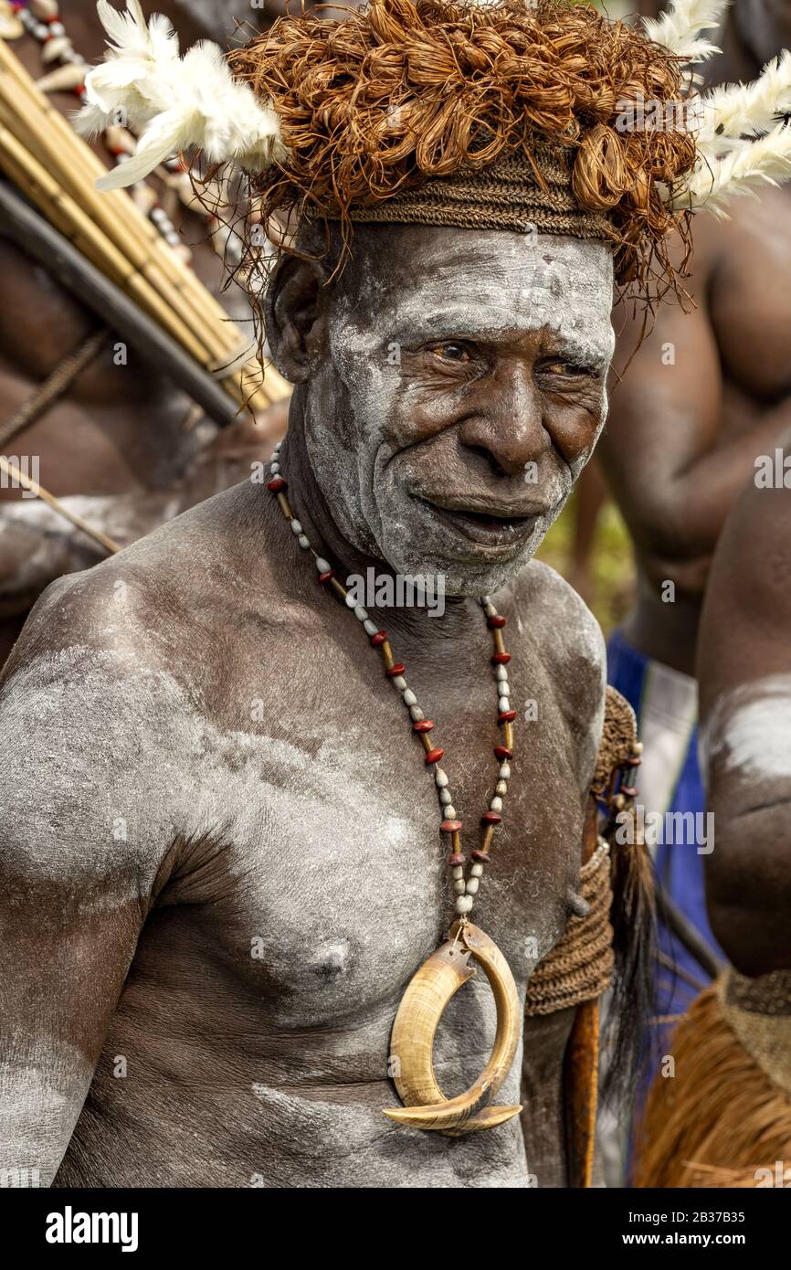 Indonésie, Papua, Agats district, Beriten village, Asmat tribe Stock ...