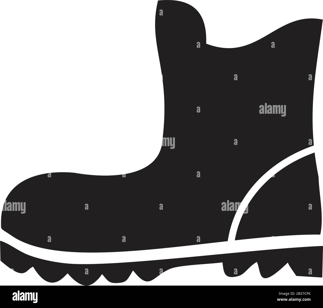 Boots icon template black color editable. Boots icon symbol Flat vector ...