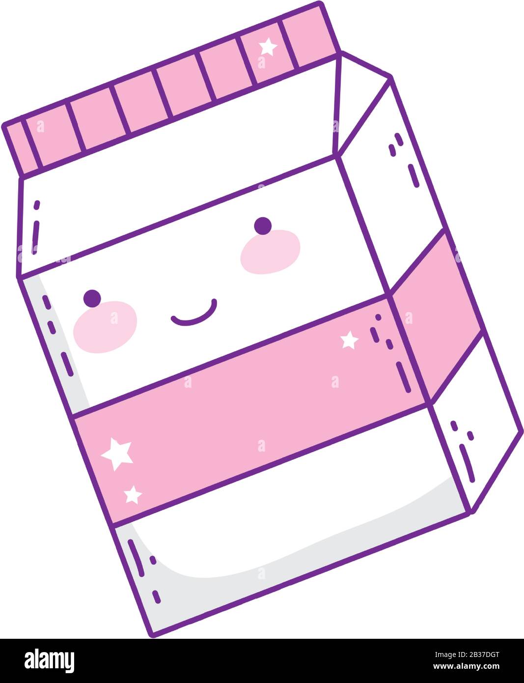 milk box cartoon design, Kawaii expression cute character funny and ...